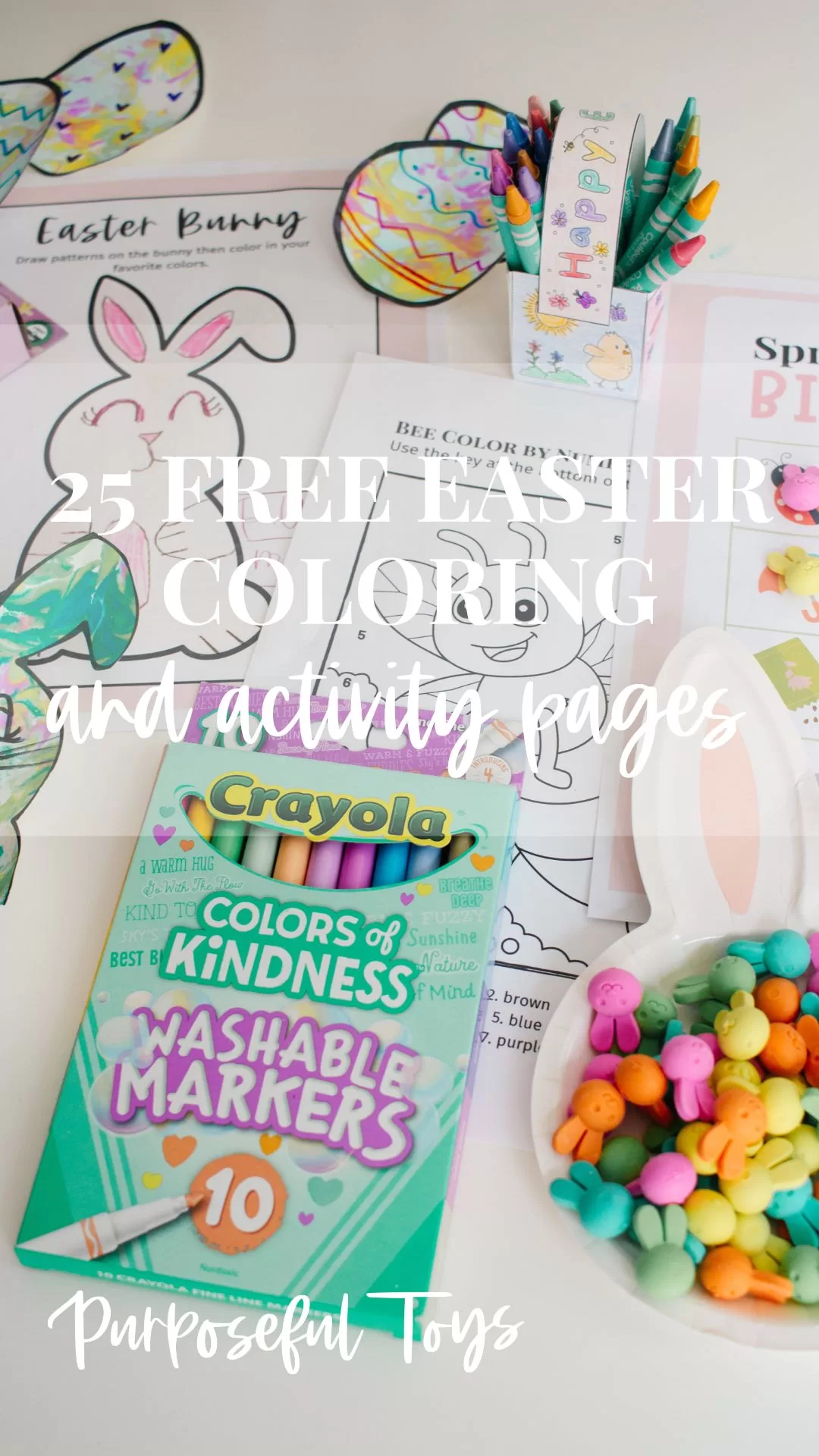 Free Coloring Pages for Easter - Purposeful Toys